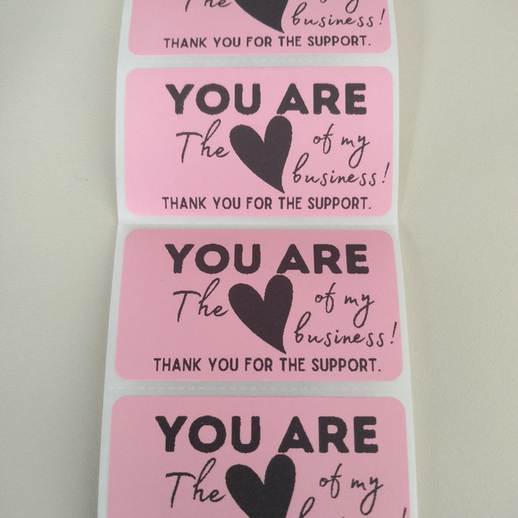 Office | 10 Thank You Shipping Labels Thermal Packaging Sticker 225x125 ...